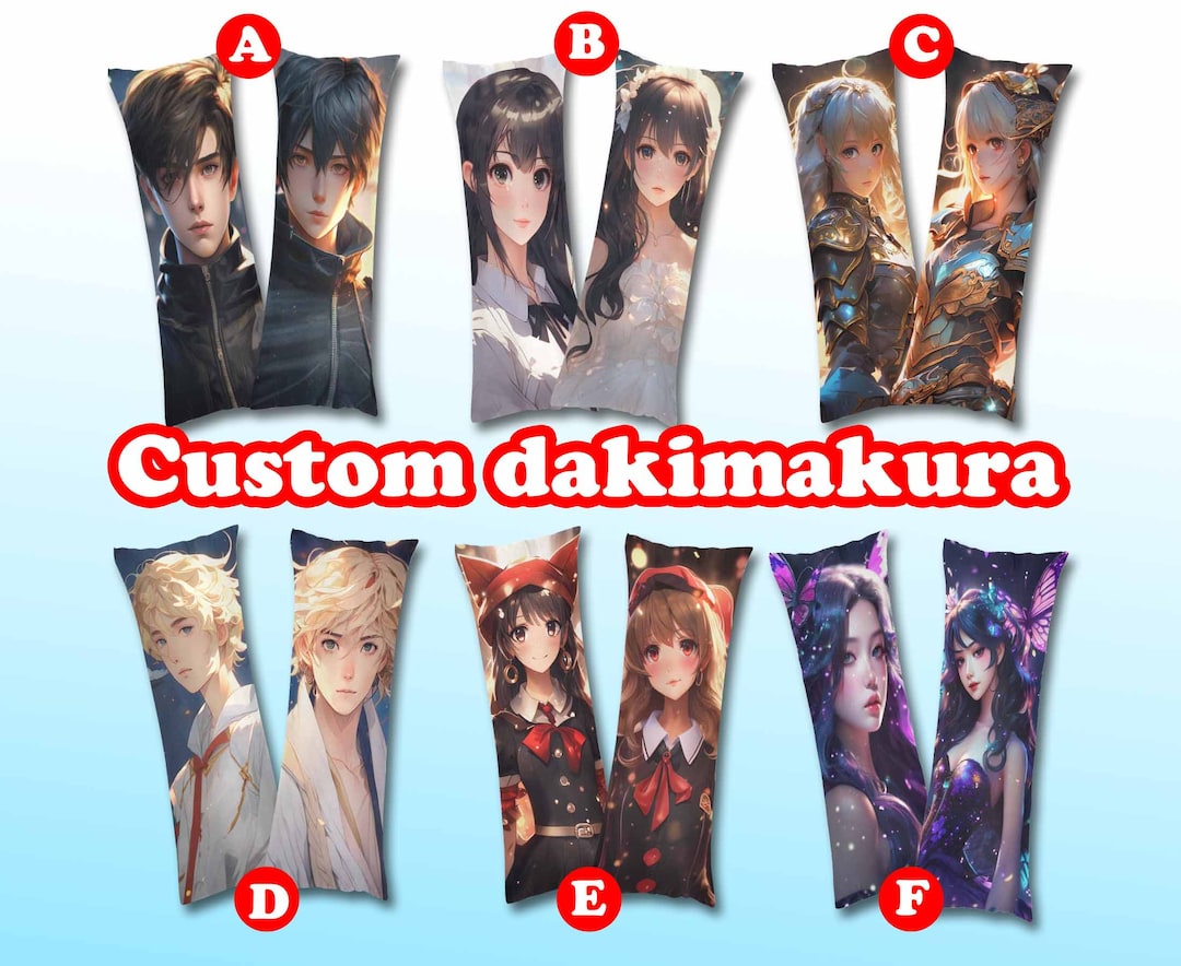 Custom Made Body Pillow Cover ,all Anime Fan Art Design Dakimakura ...