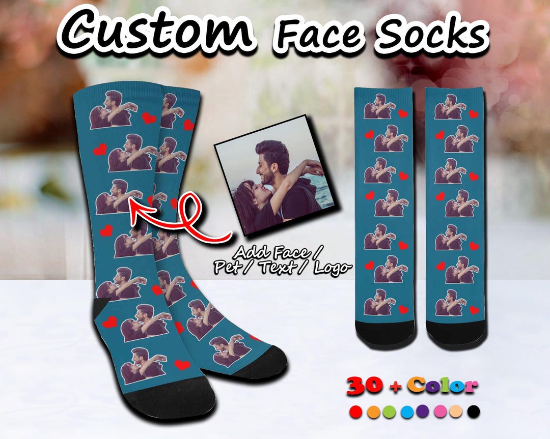 Custom Photo Socks,personalized Picture Socks,face on Socks,customized ...