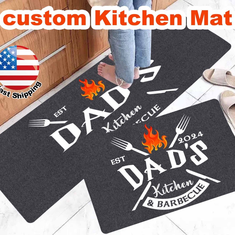 Personalized Kitchen Rug - Etsy