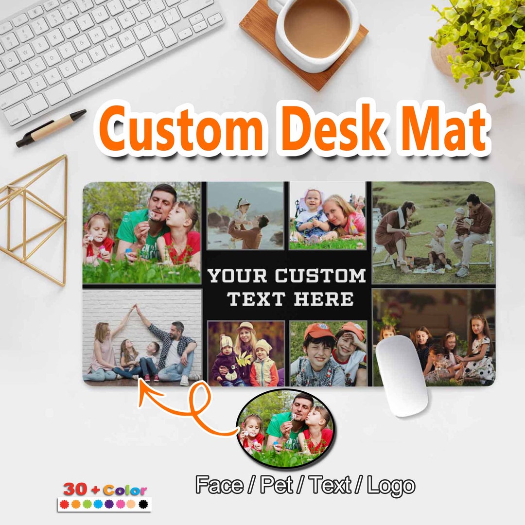 Custom Photo and Text Mouse Pad, Family Picture Collage Mouse Pad ...