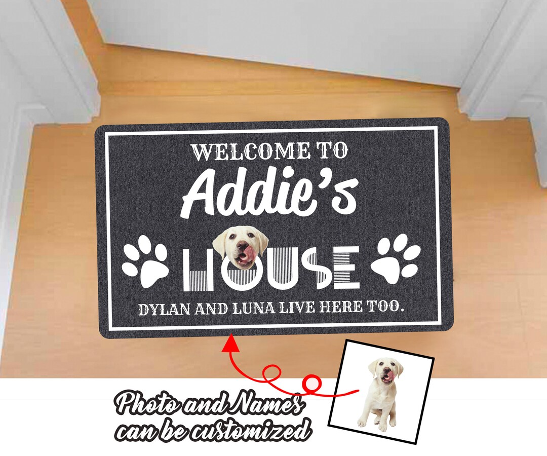 Custom Pet Photo Doormat: Personalized Welcome Mat - Etsy