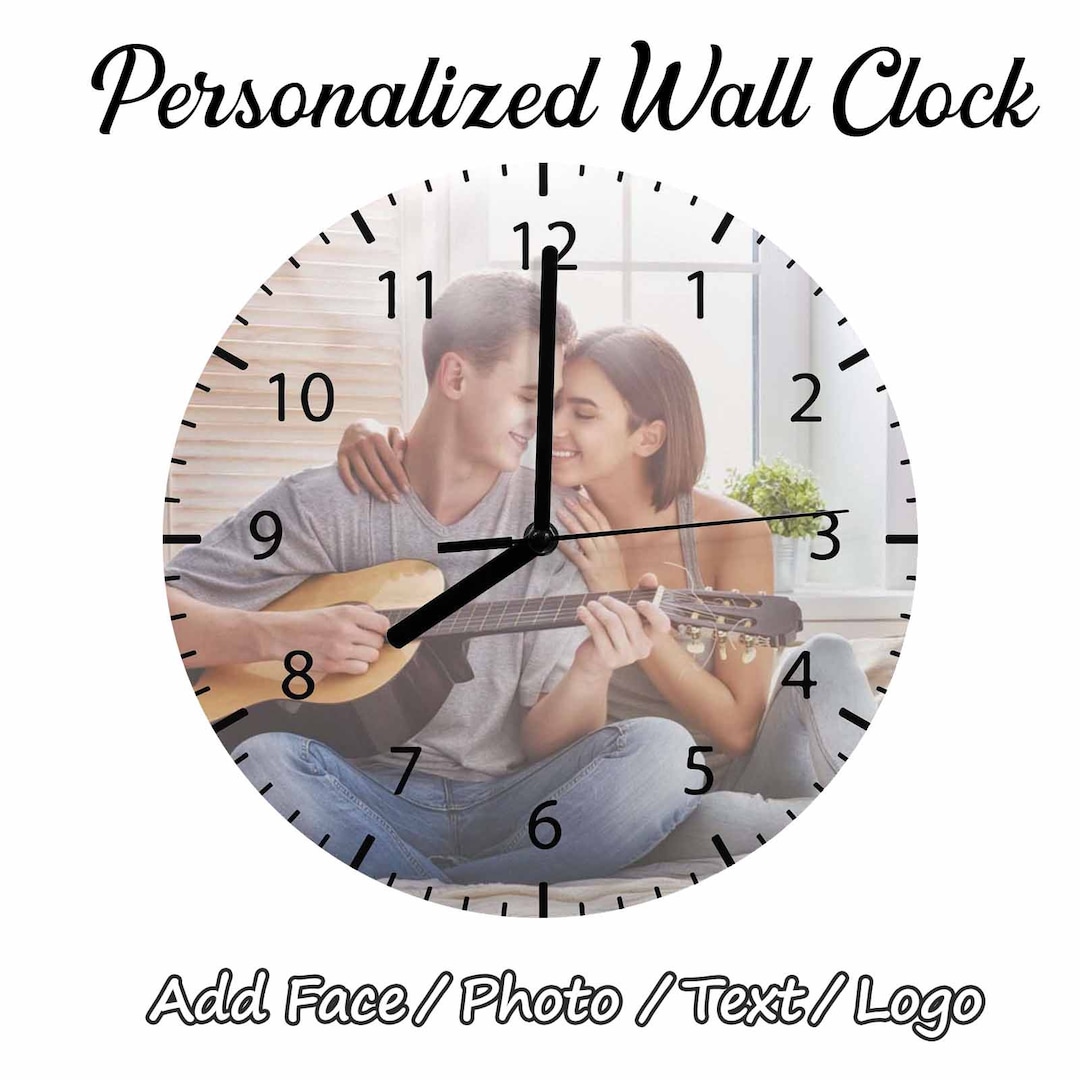 Custom Walls Clock Gift , Photo Walls Clock, Personalized Wall Clocks ...