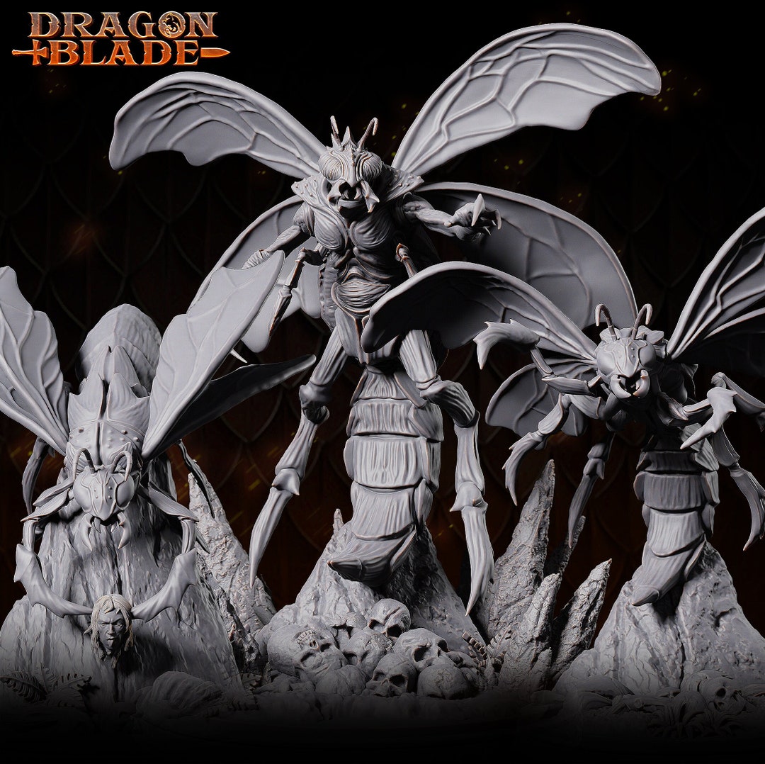 Giant Wasps Dnd Tabletop Games Wargames Miniature - Etsy