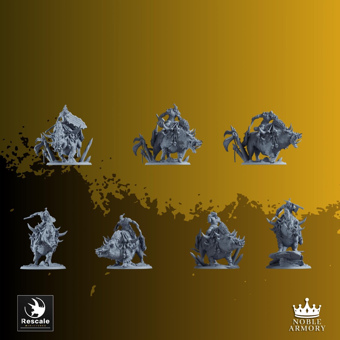 Boars | Dnd | Tabletop Games | Wargames | Miniature | Primal ...