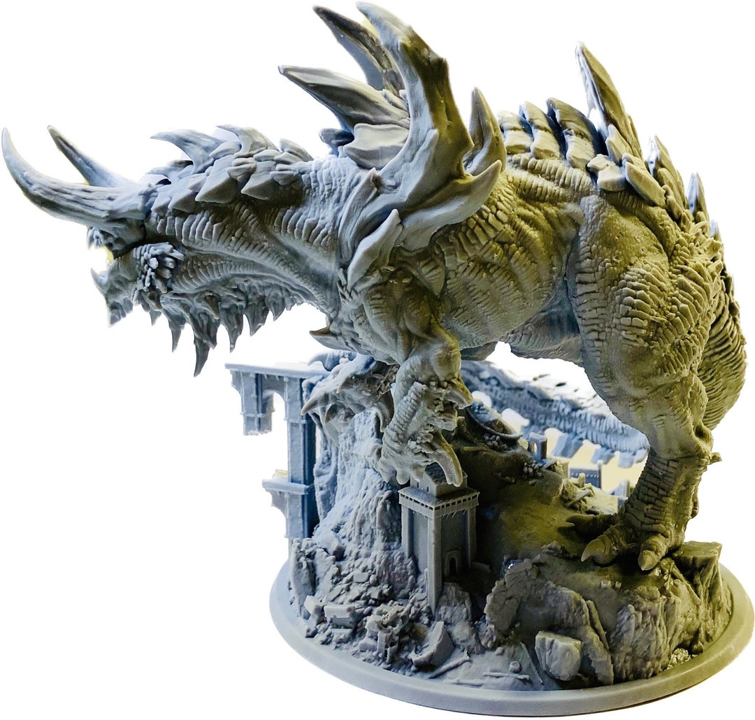 Tarrasque Titan Dnd Tabletop Games Wargames Miniature Lord of the Print ...