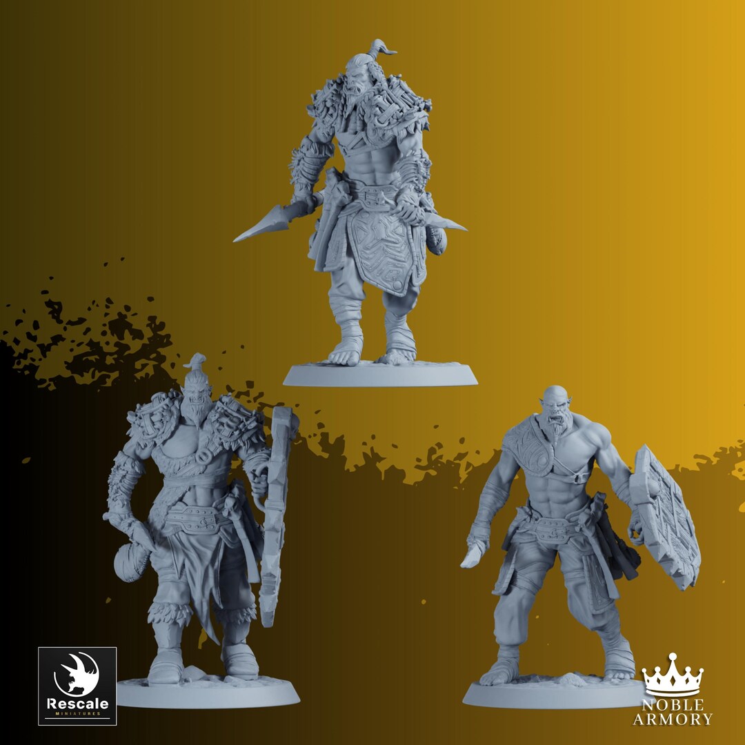 Orc Soldiers Dagger Dnd Tabletop Games Wargames Miniature Primal ...