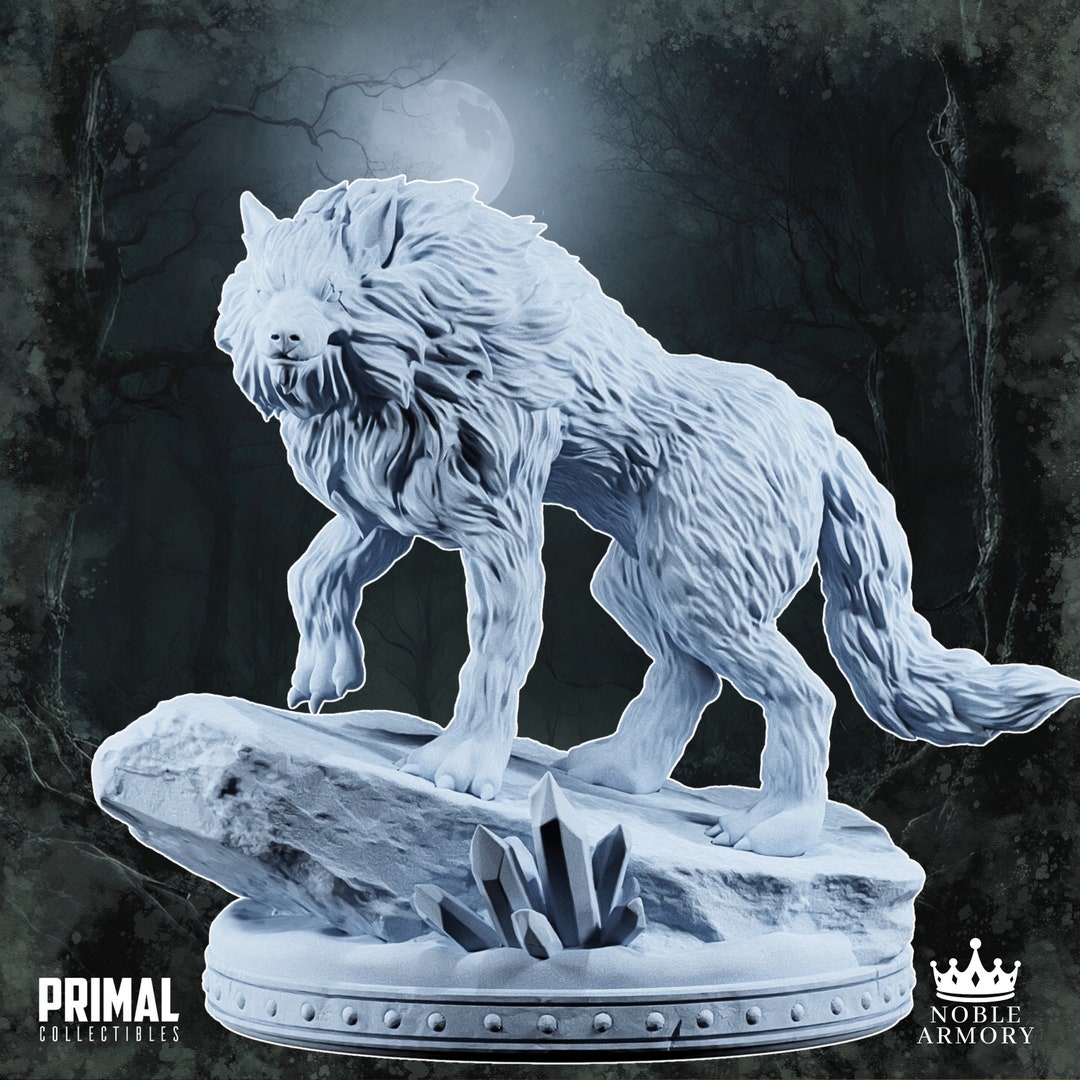 Wolf Snowdasher Dnd Tabletop Games Wargames Miniature Primal ...