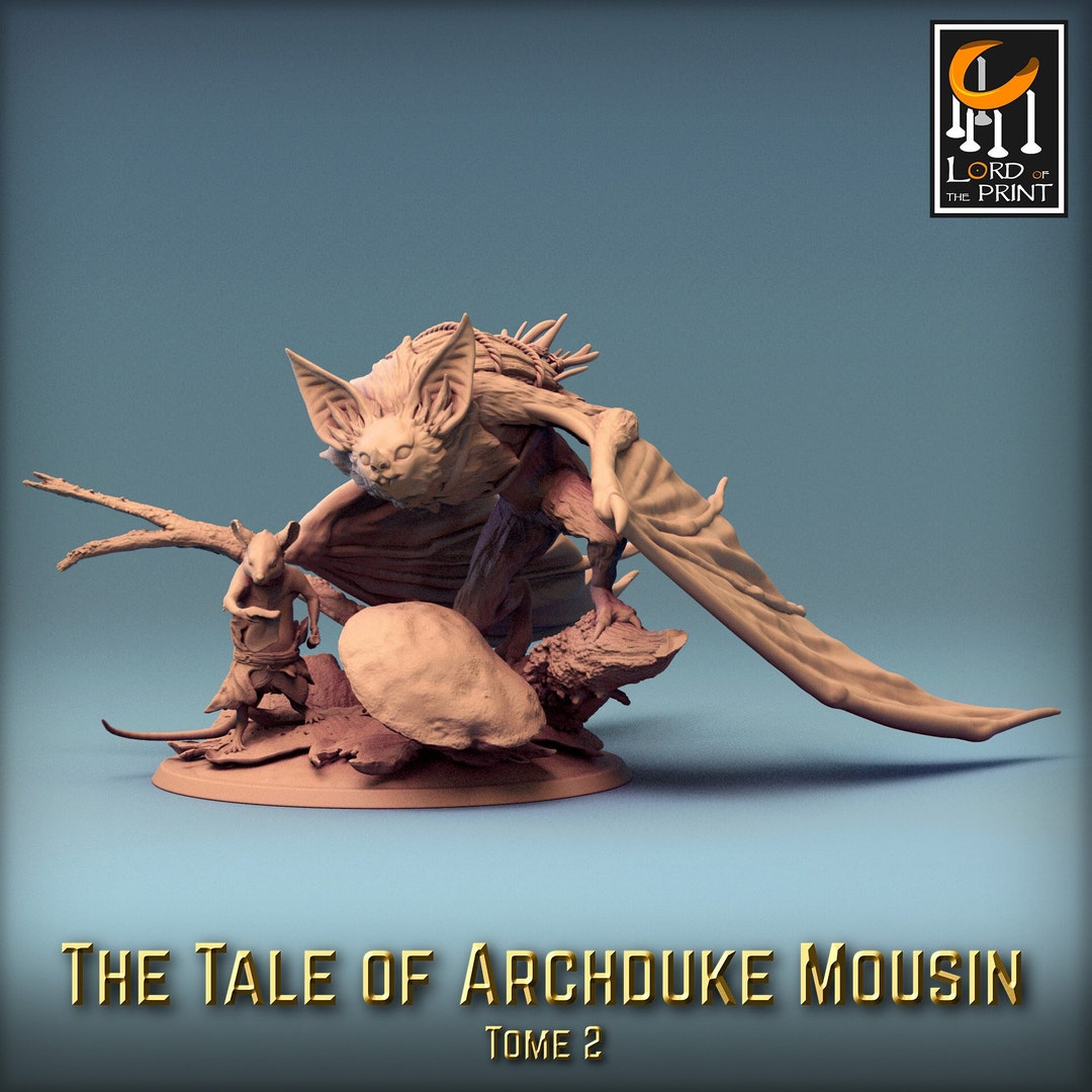 Bat Mounted Mousine | Dnd | Tabletop Games | Wargames | Miniature ...