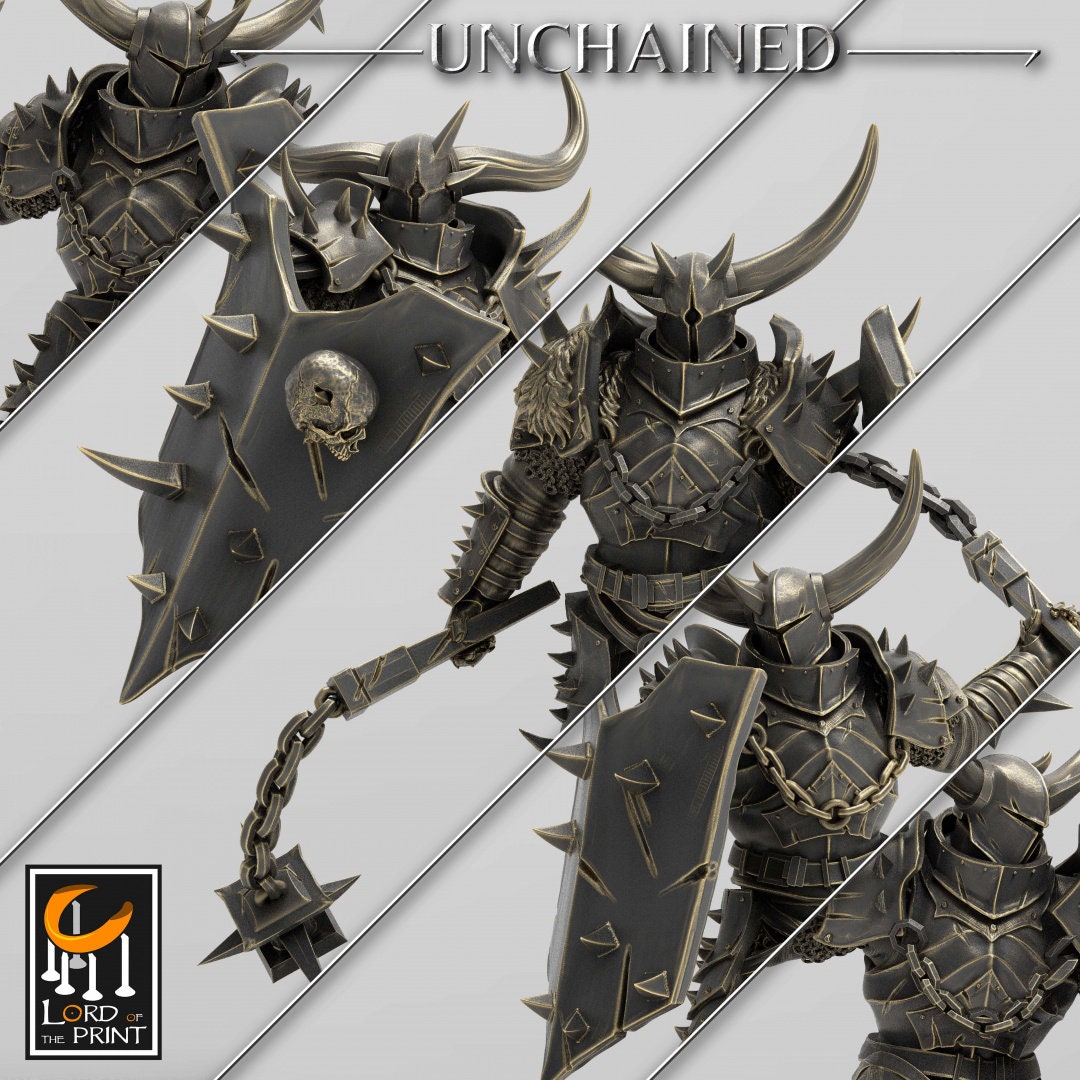 Unchained Knights Flail Squadron Dnd Tabletop Games - Etsy