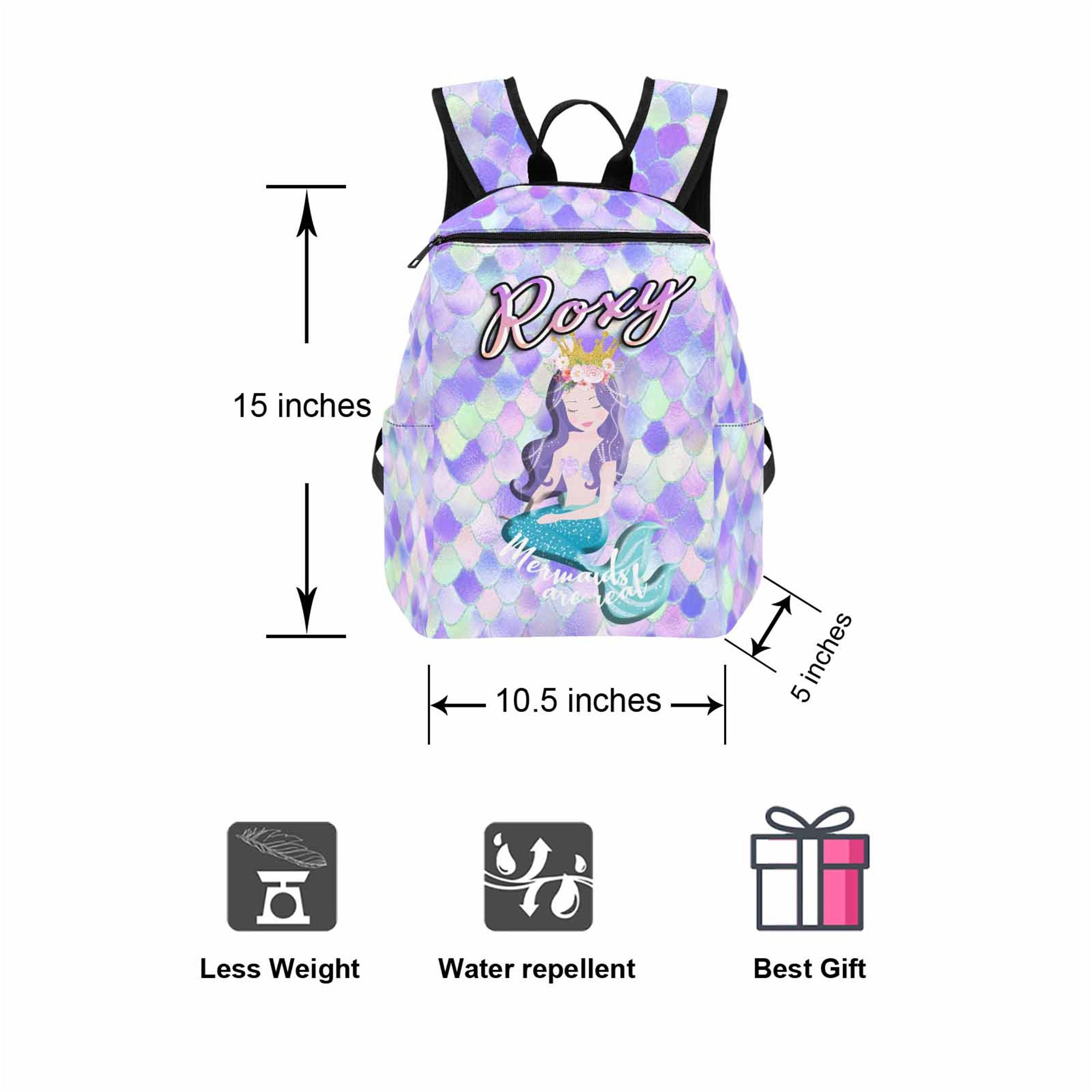 Personalized Mermaid Backpack With Name Custom School - Etsy