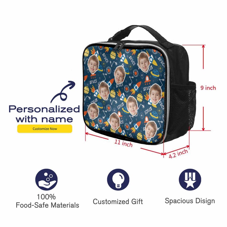 Personalized Lunch Box for Kids Monogram Lunch Box Insulated - Etsy