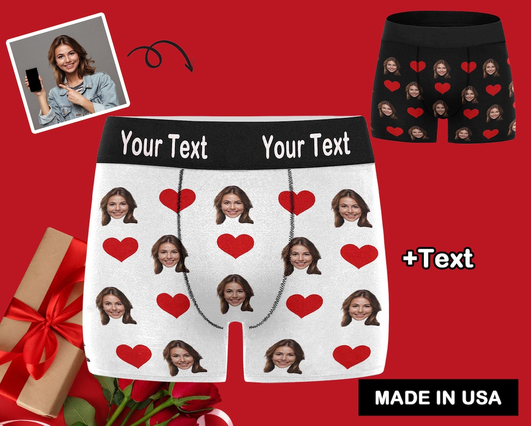 Custom Boxers With Picture Custom Boxers With Face - Etsy