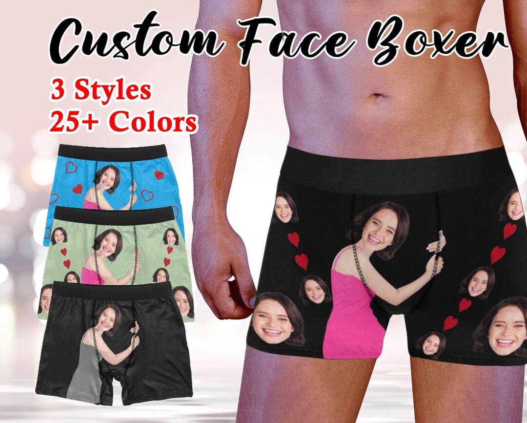 Custom Boxer With Face Personalize Boxer Face Custom Boxer Briefs Face ...