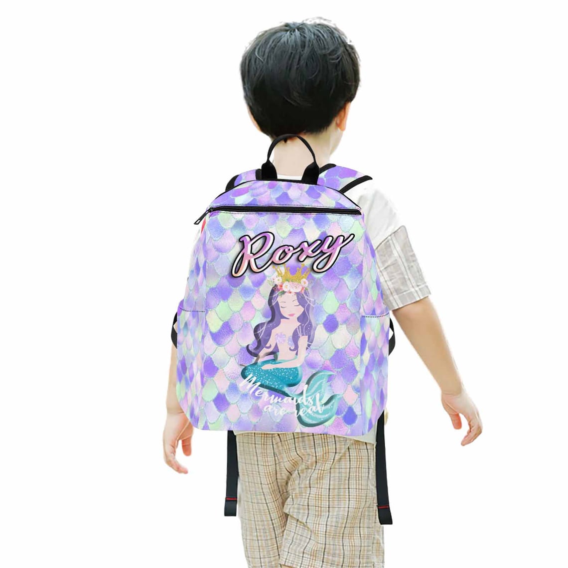 Personalized Mermaid Backpack With Name Custom School - Etsy
