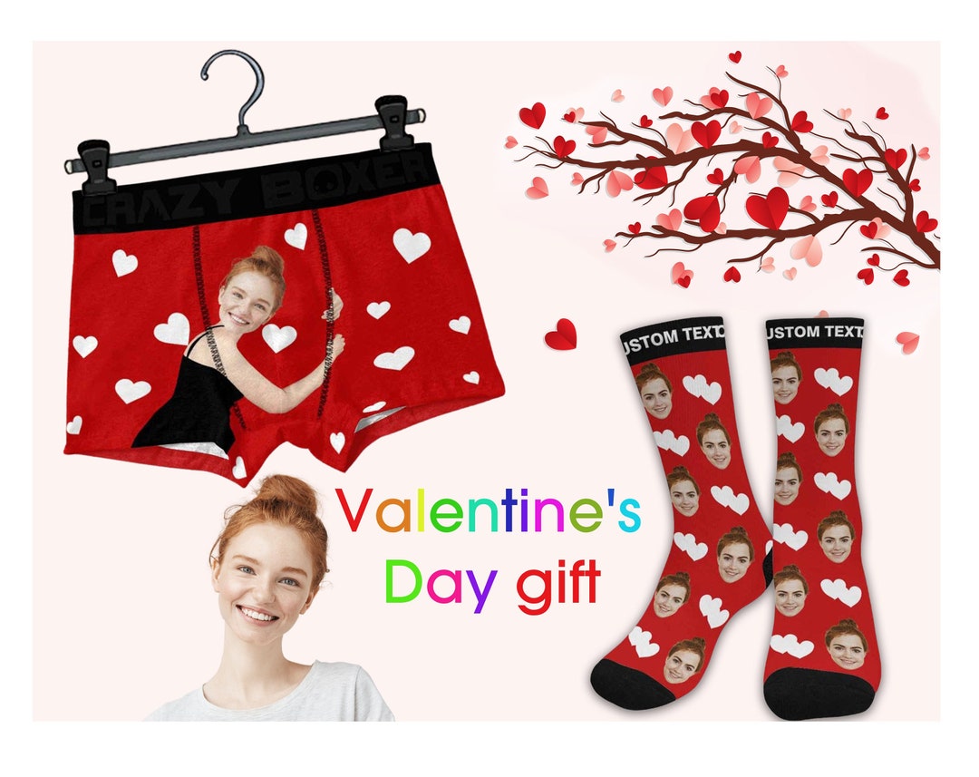 Custom Boxer With Face Christmas Best Gifts for Him Boxers Hugging ...