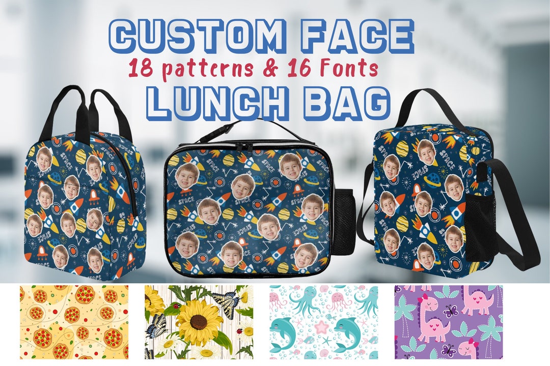 Personalized Lunch Box for Kids Monogram Lunch Box Insulated Lunch Bag ...