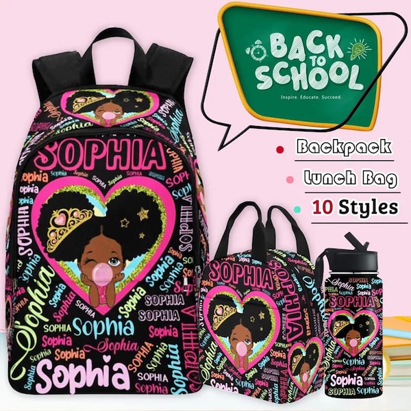 Black Girl School Backpack - Etsy