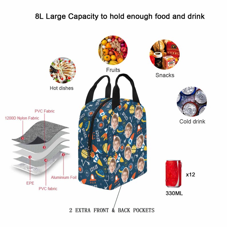 Personalized Lunch Box for Kids Monogram Lunch Box Insulated - Etsy