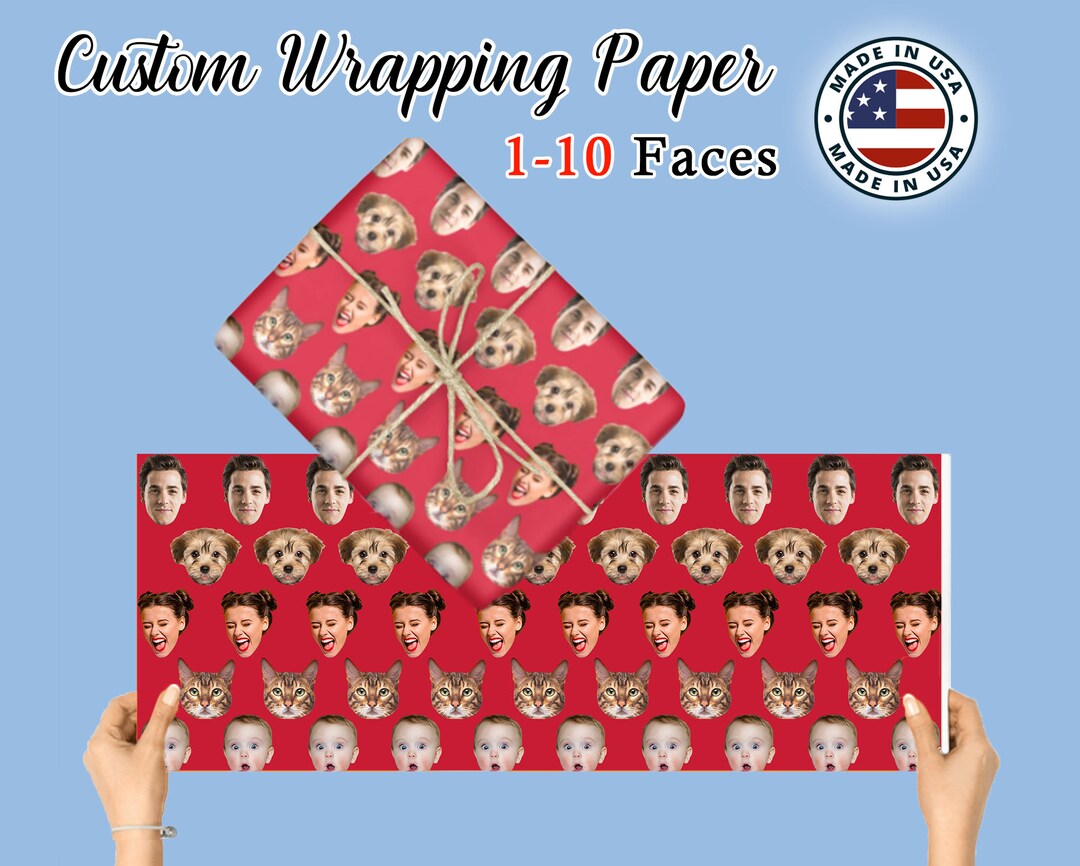 Personalized Gift Wrapping Paper, Custom Gift Wrapping Paper With Photo ...
