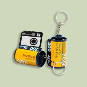 Camera Roll Keychain Personalized Film Roll Keychain Custom 5-20 Photos ...