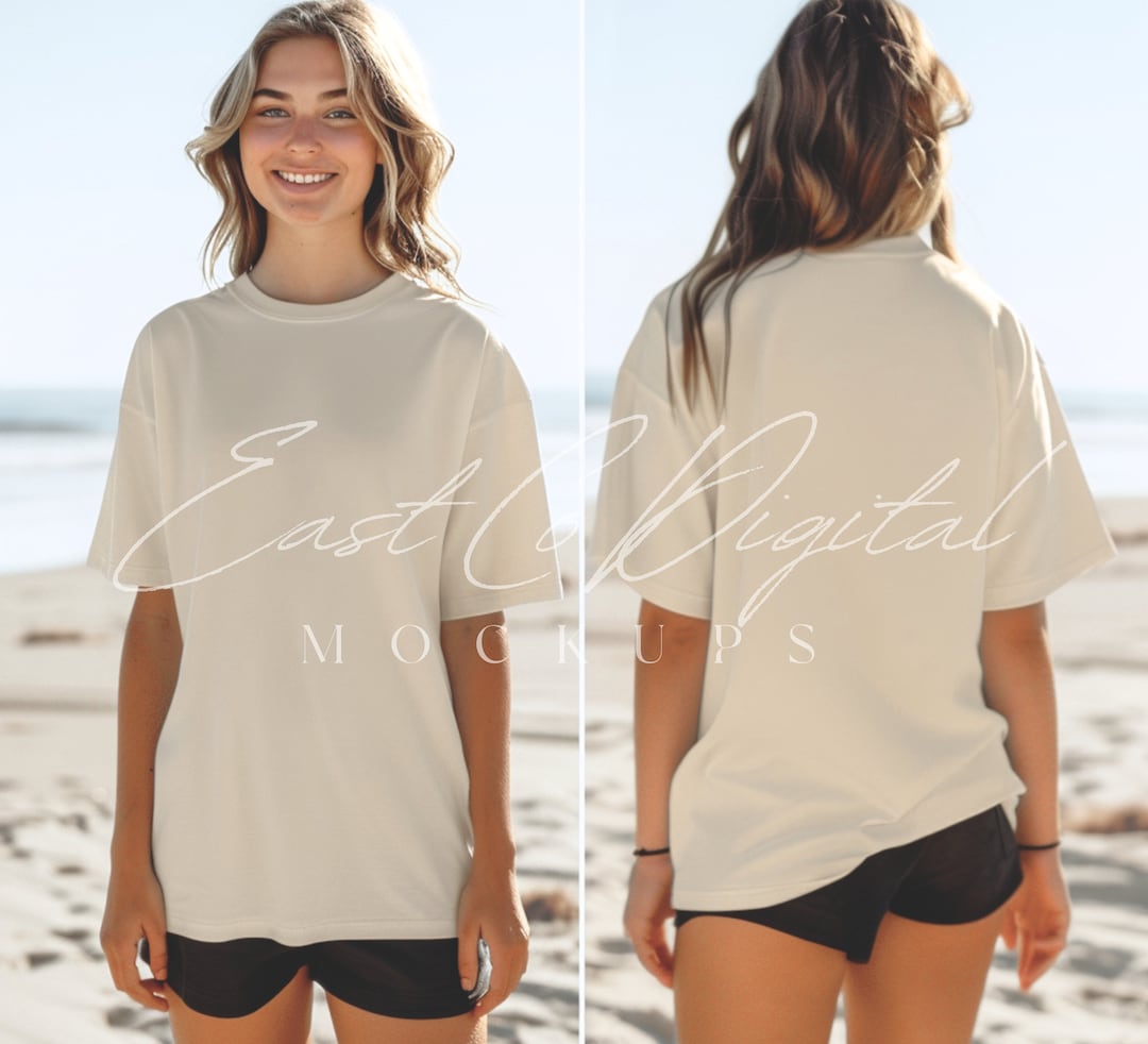 Ivory Comfort Colors Mockup, Comfort Colors 1717 Ivory, Trendy Comfort ...