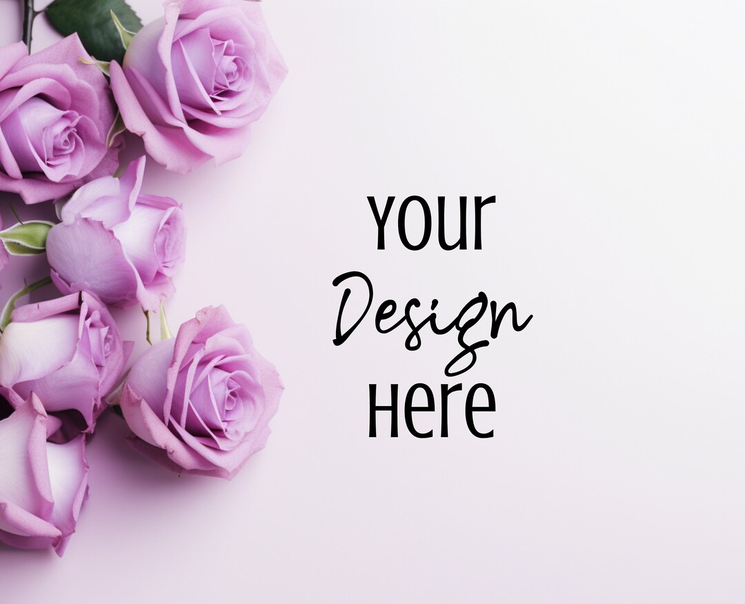 Floral Flat Lay Mockup, Valentines Product Background (PNG) - Etsy