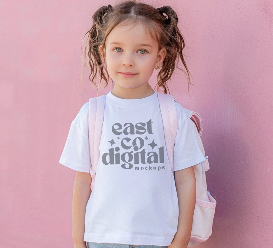 Back to School, 9018 White, Youth Comfort Colors Mockup, Kids Comfort ...