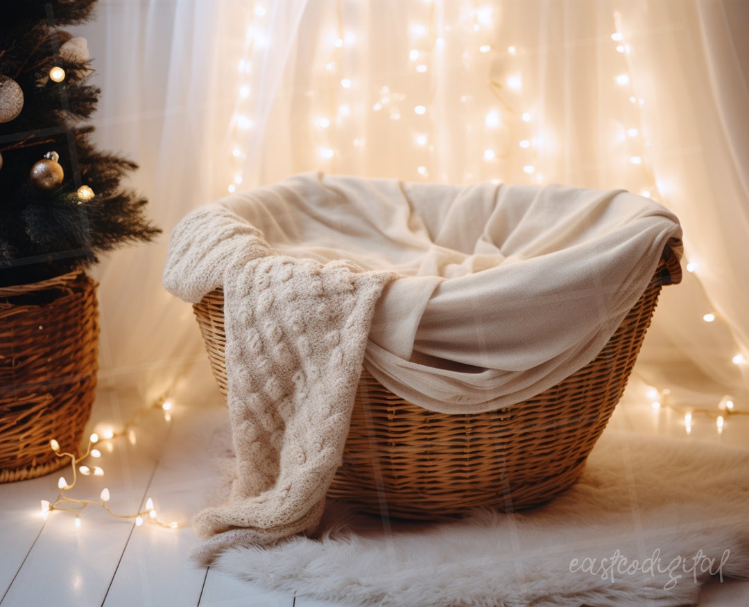 Christmas Newborn Photography Digital Backdrop (JPEG) - Etsy