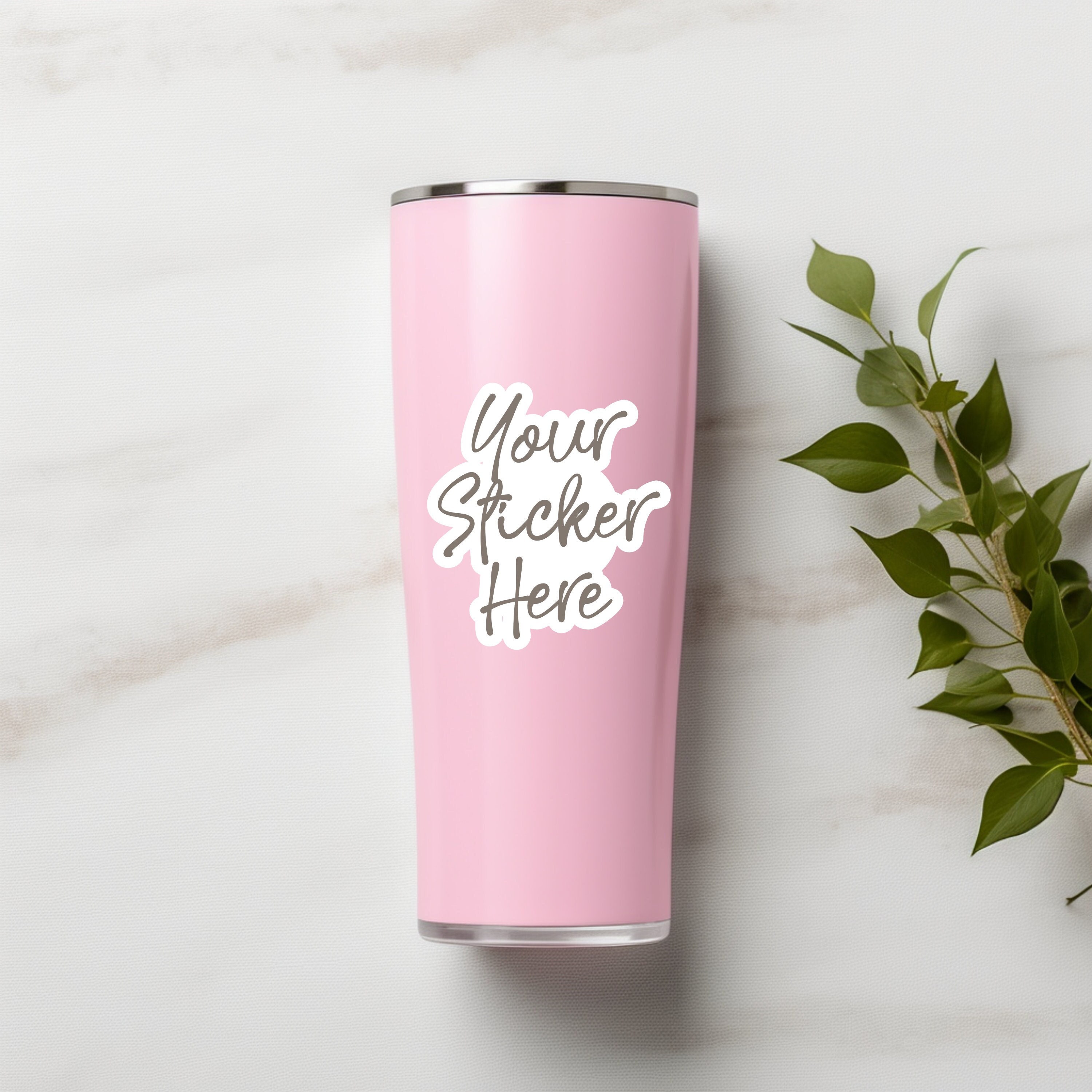 Sticker Mockup, Decal Mockup, Tumbler Sticker Mockup, Blank Tumbler ...
