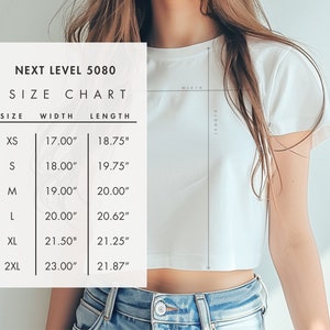 Next Level 5080 Color Chart Size Chart, 5080 Size Chart, Editable Color ...