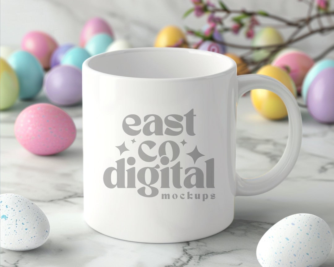 Coffee Cup Mug Mockup Styled Stock Photography Easter, Mug Photo ...