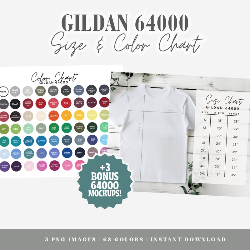Color Chart - Etsy