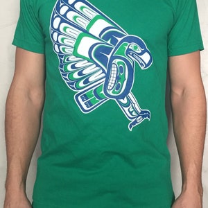 Duwamish PNW Native American Style Seattle Seahawk T Shirt - Etsy