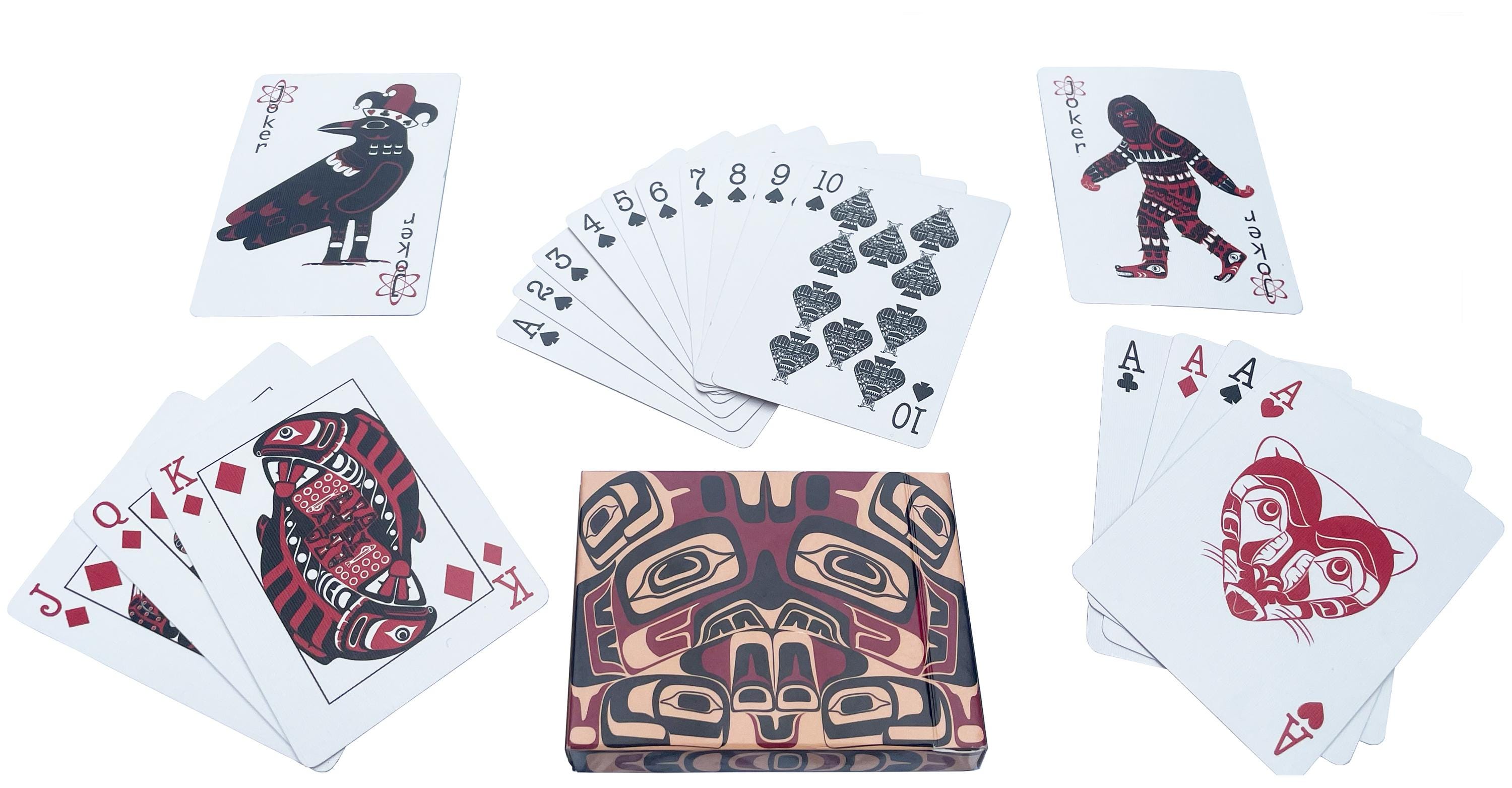 Unique Pacific Northwest Native American Artistic Playing Cards by ...