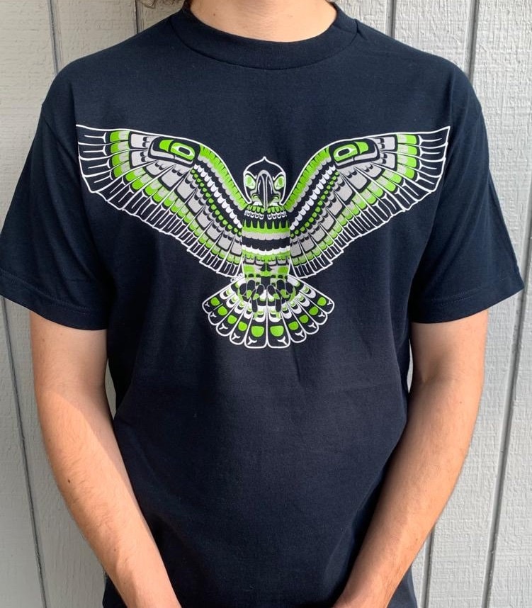 Duwamish PNW Native American Flying Seattle Seahawk T Shirt - Etsy
