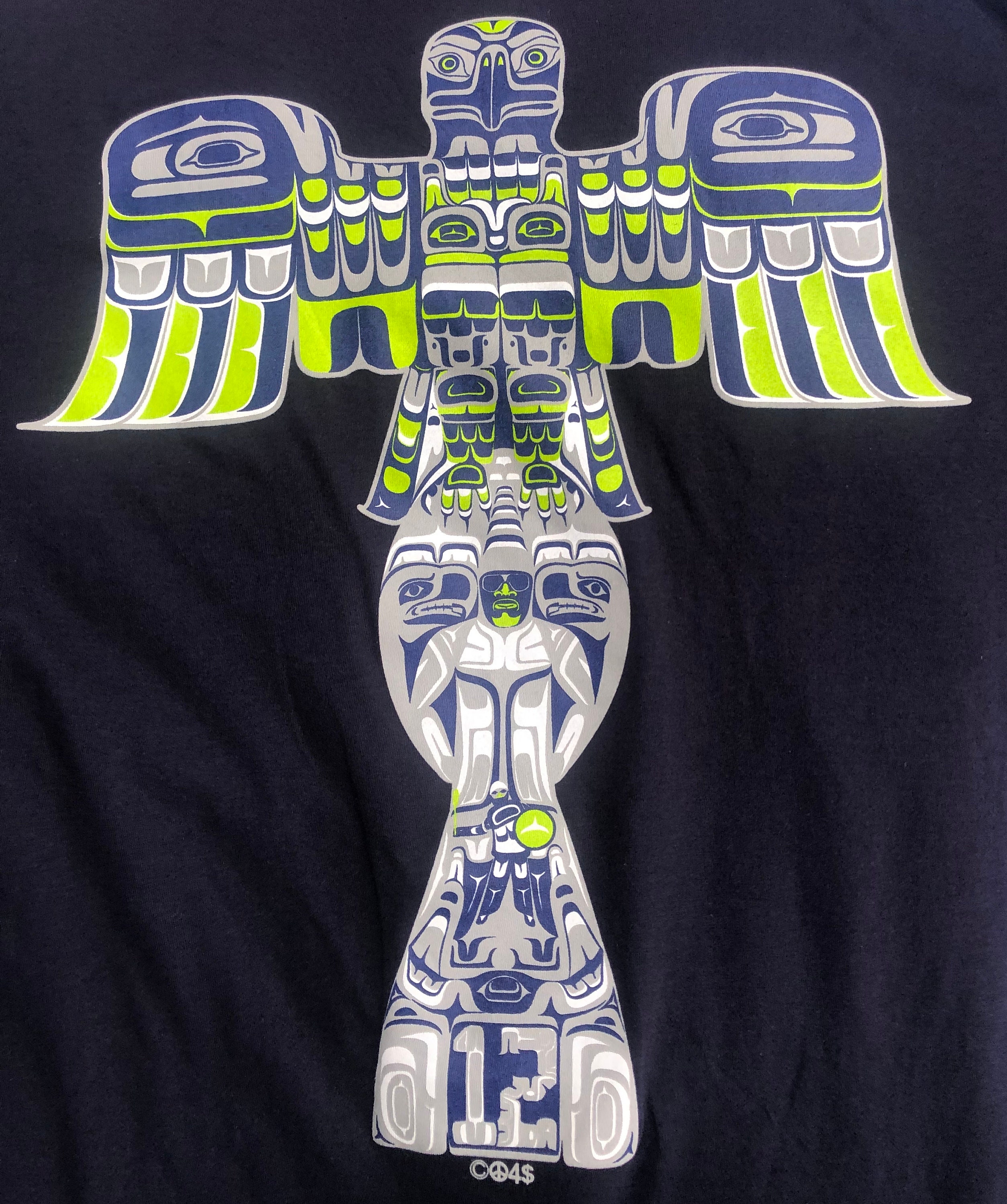 Duwamish PNW Native American Style Super Bowl Totem Pole - Etsy