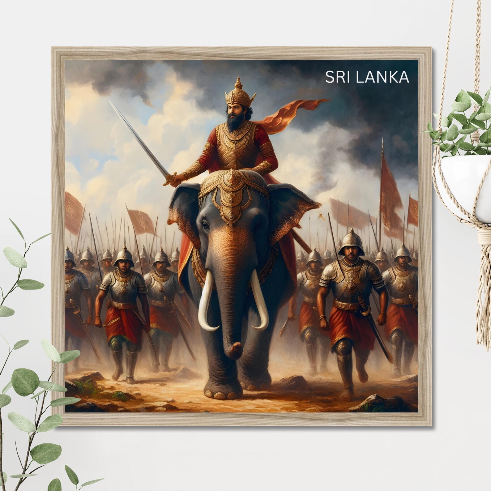Sri Lanka Digital Wall Art-sri Lanka Travel Poster-sri Lanka Wall Art ...