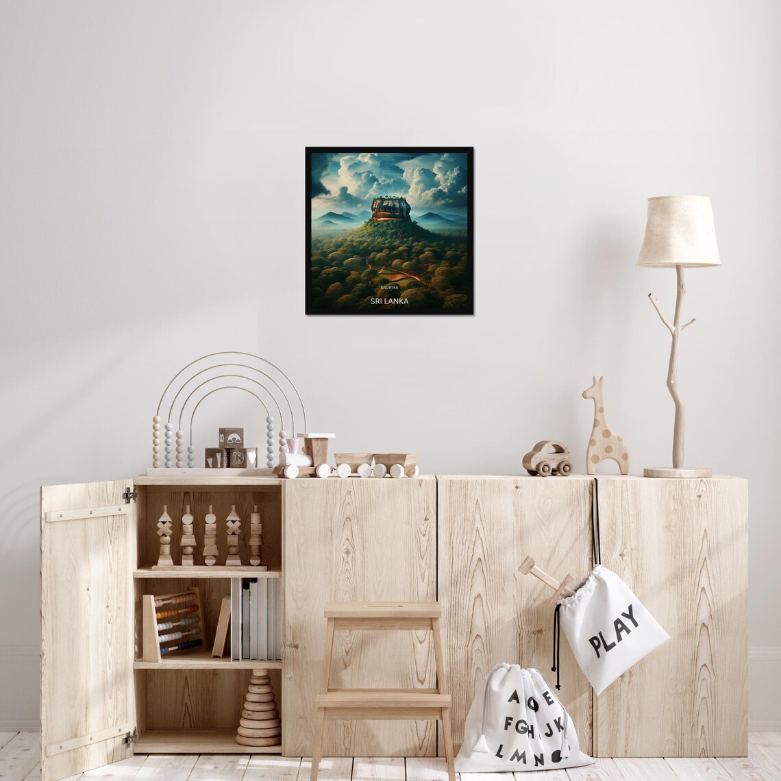 Sigiriya Digital Wall Art-sigiriya Wall Decor-sigiriya Lion Rock ...
