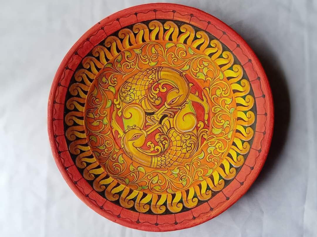 Original Decorative Wall Hanging Pottery Wall Plates Hand - Etsy