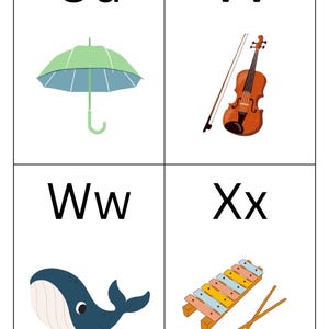 Printable Alphabet Flashcards - Etsy