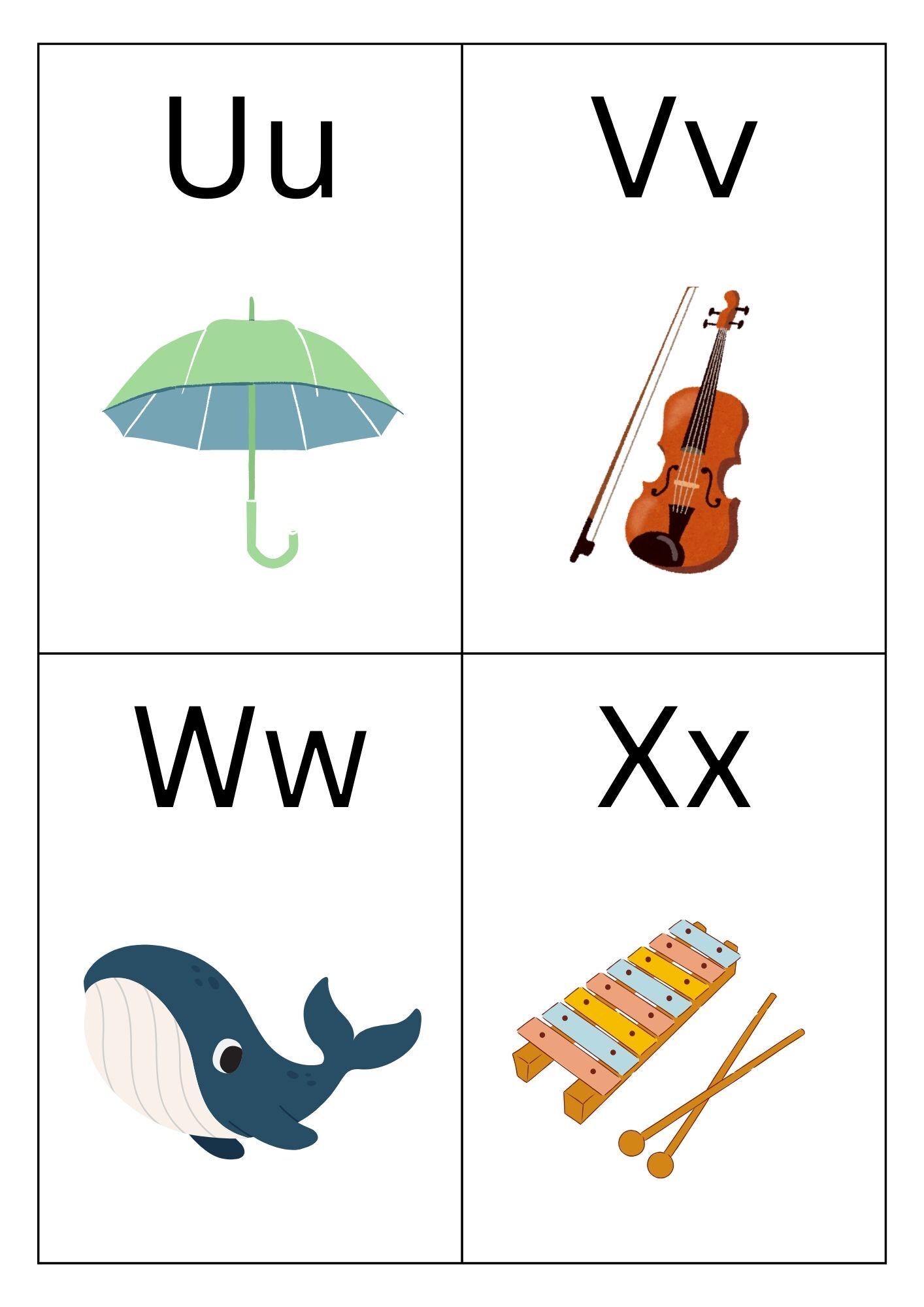 Printable Alphabet Flashcards - Etsy