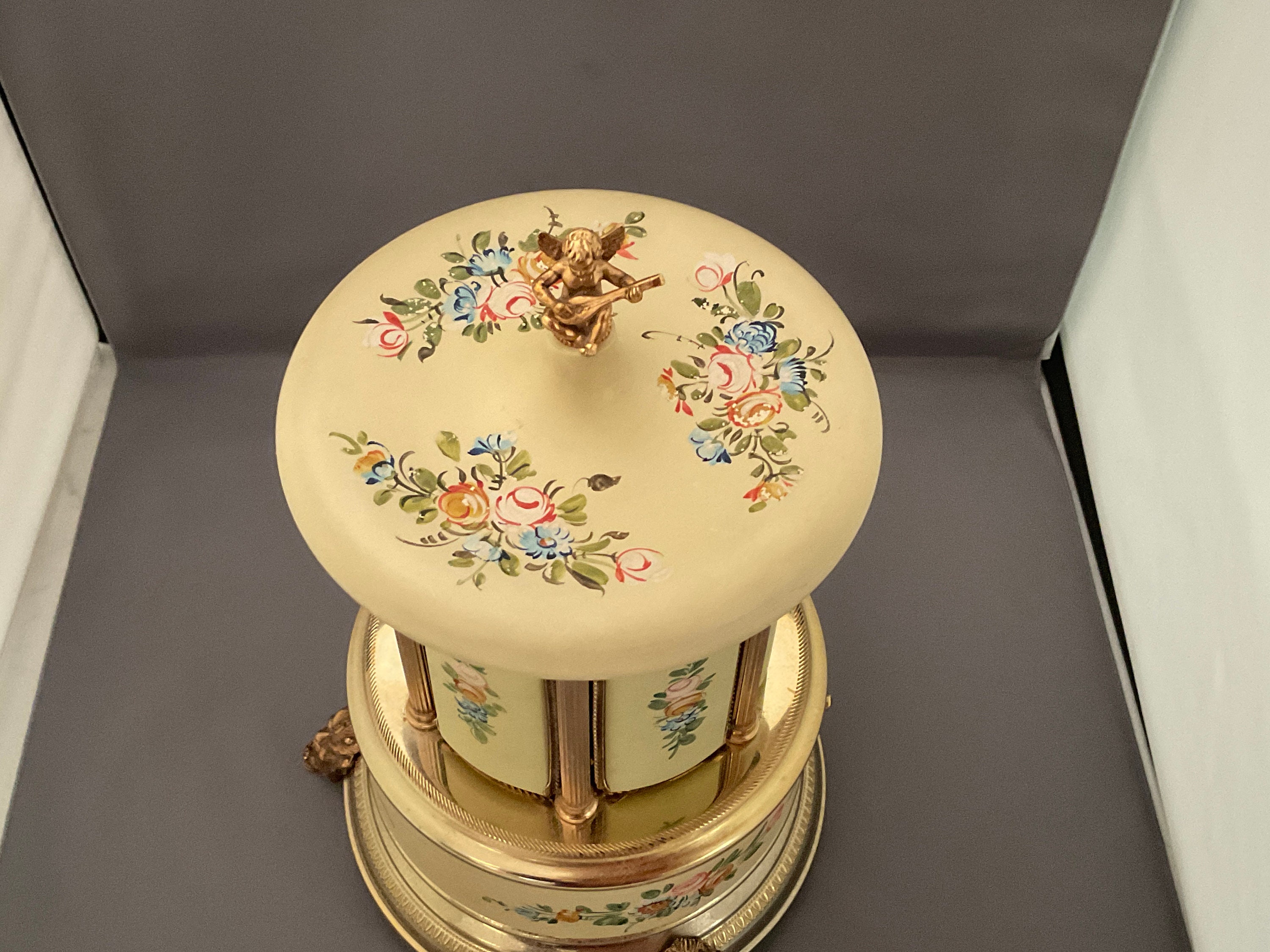 Reuge Musical Cigarette Box, Reuge Lipstick Musical Dispenser, Cupid ...