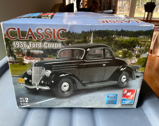 1936 Classic Ford Coupe Model Kit 1:25, AMT ERTL Car Kit, Car ...