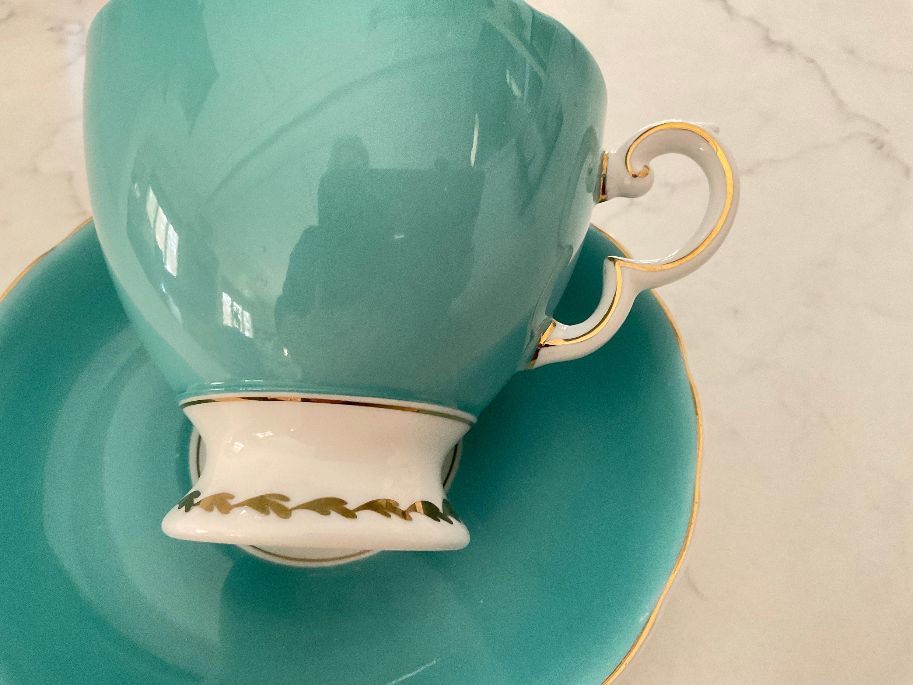 Susie Cooper Turquoise Cup and Saucer Turquoise Tea Cup - Etsy
