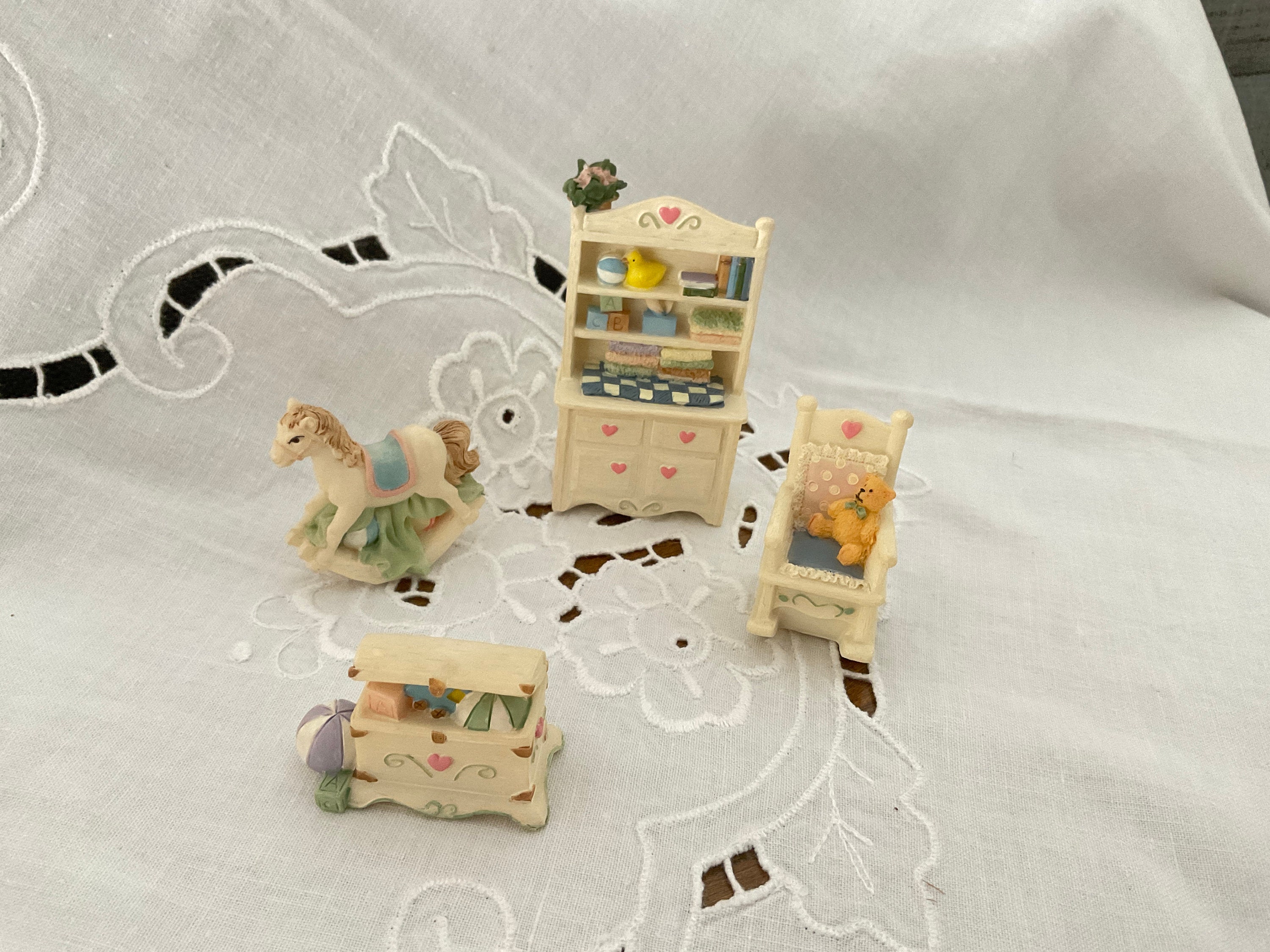 Avon Gift Collection Mini Furniture Nursery, Avon Fine Collectibles ...