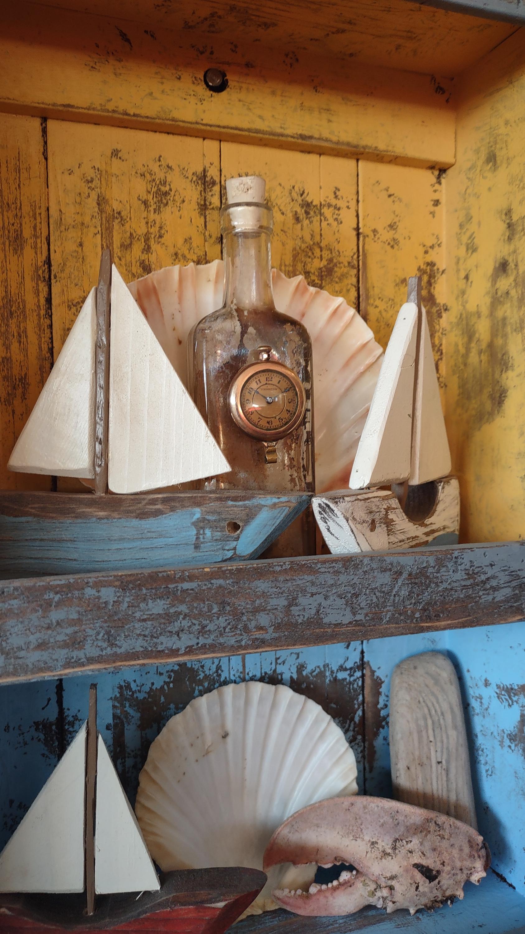 Rustic Display Shelf for Display of Collectables Antiques or Themed ...