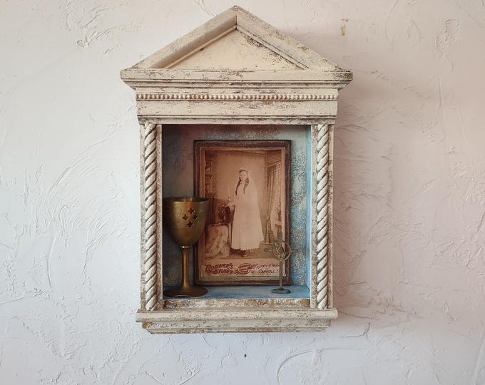 Shrine Niche Nicho Religious Memorial Keepsake Box Made in the Roman ...