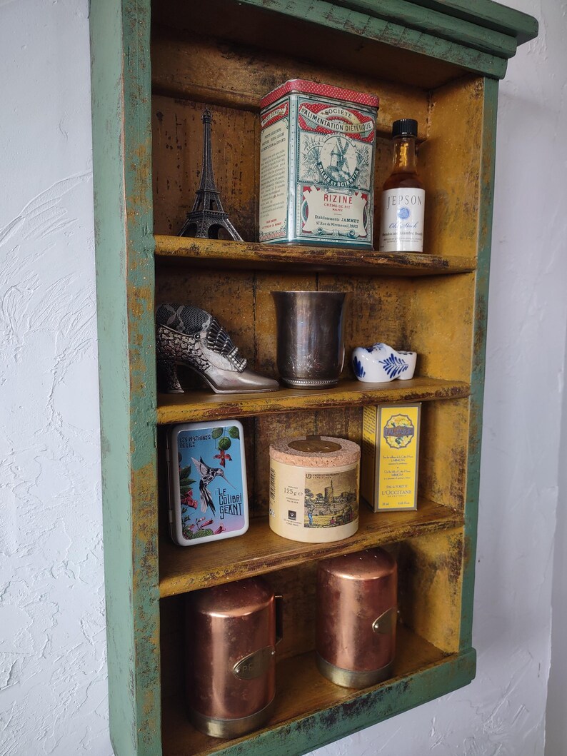 Rustic Primitive Wall Shelf Made to Look Like an Old Antique. - Etsy