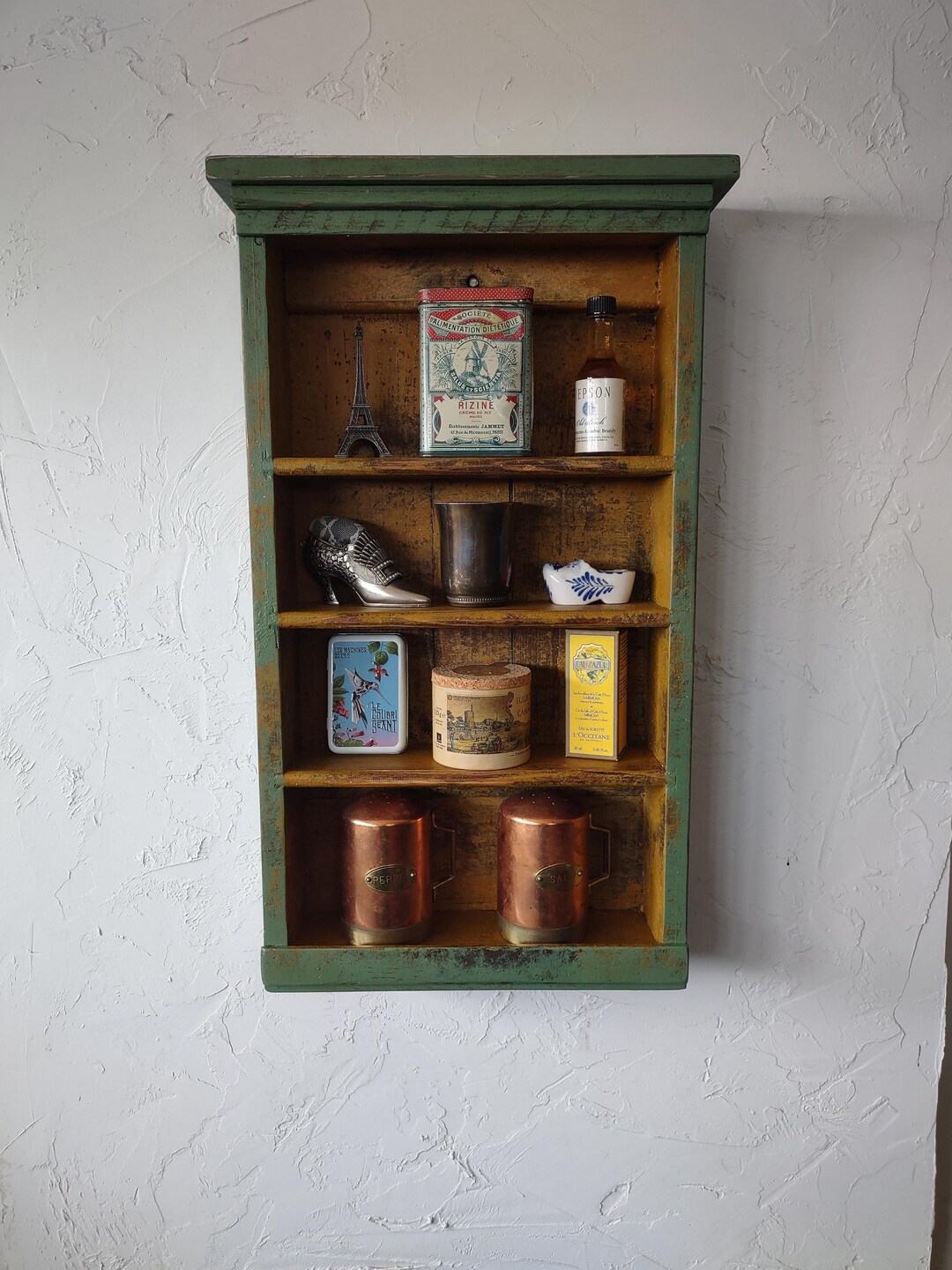 Rustic Primitive Wall Shelf Made to Look Like an Old Antique. - Etsy