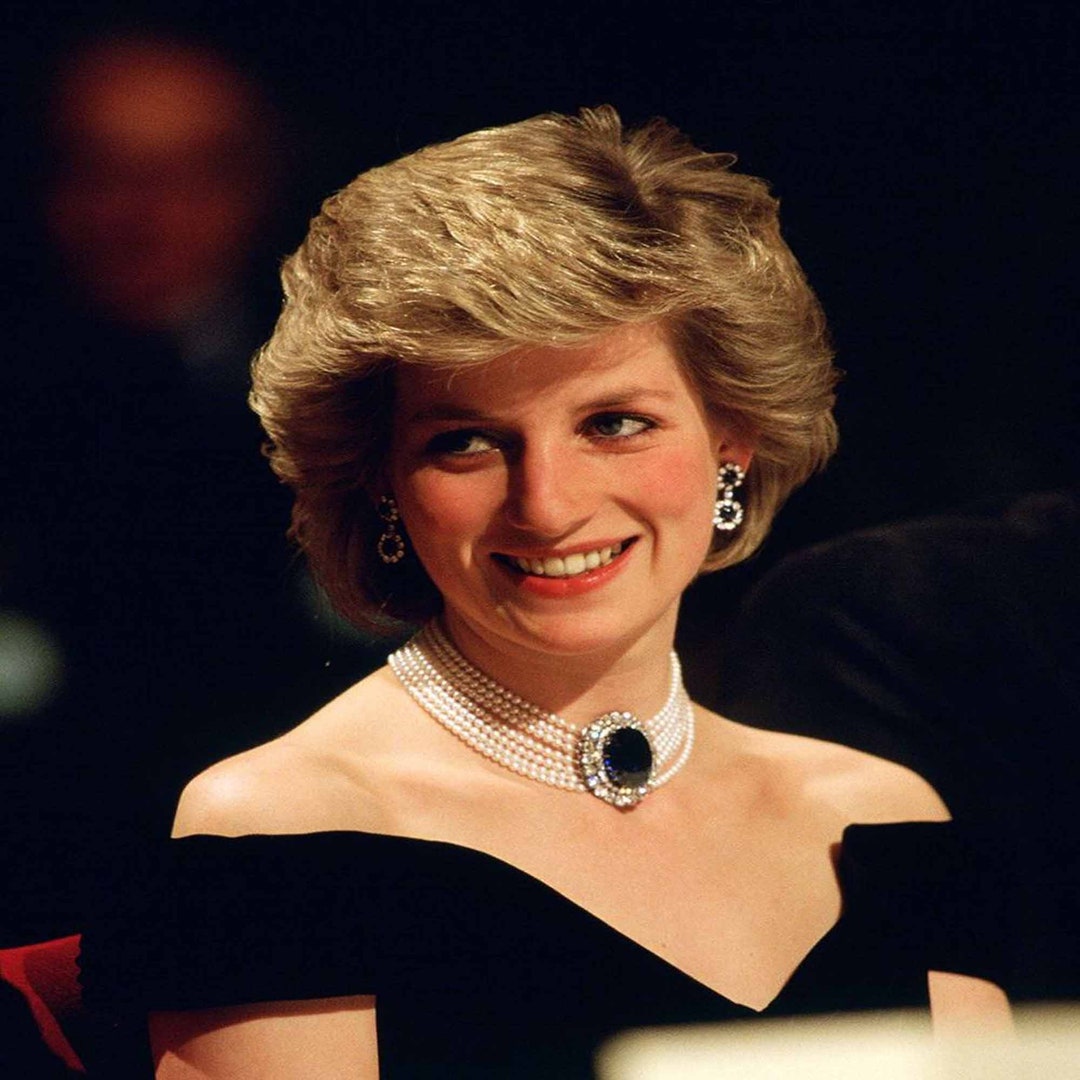 Princess Diana Choker Necklace 36ct Blue Sapphire Oval Cut Lab Diamond 925 Sterling Silver ...